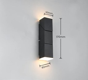 Matně černé LED nástěnné svítidlo Raglan – Trio