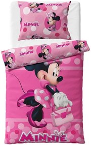 Bavlněné ložní povlečení Minnie Mouse - motiv Módní ikona - 100% bavlna - 70x90 cm + 140x200 cm