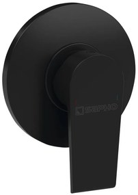 Sapho, KAI podomítková sprchová baterie, 1 výstup, černá matná, KA41/15