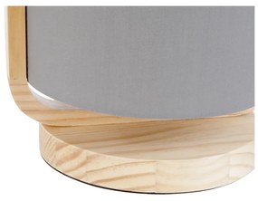 Šedá stolní lampa Leitmotiv Snap, výška 21,5 cm