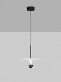 Matně černé hliníkové LED závěsné svítidlo ø 34 cm Topio – Nova Luce
