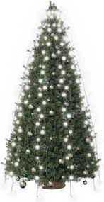 Světelná síť na vánoční stromek 250 studených bílých LED 250 cm 328885