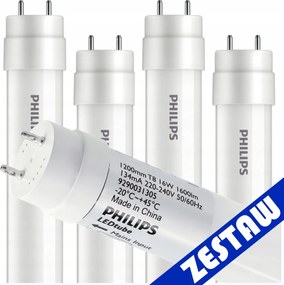 SADA 4x LED trubice 120cm 18W 4000K 1800lm G13 Philips Neutral
