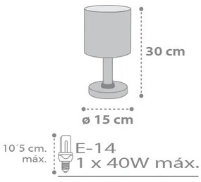 Dalber D-62011E - Dětská lampička SWEET DREAMS 1xE14/40W/230V