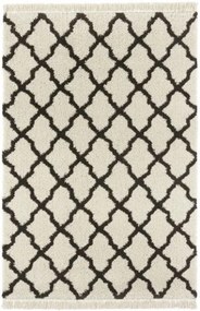 Mint Rugs - Hanse Home koberce Kusový koberec Desiré 103328 Creme Schwarz - 80x200 cm