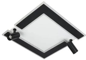 LED Stmívatelné stropní svítidlo LED/80W/230V 3000-6500K černá +dálkové ovládání