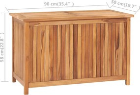vidaXL Zahradní úložný box 90 x 50 x 58 cm masivní teakové dřevo [315380]