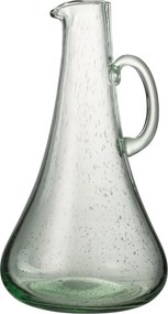 Zelený skleněný džbán s bublinkami Yones L - 19*19*34cm