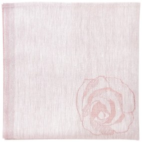 Lněný ubrousek Ruusua 48x48, růžový