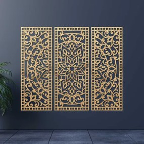 Nástěnná dekorace třídílný panel mandala | SENTOP PR0514-A
