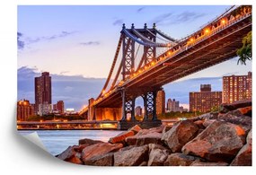 Fototapeta Manhattan Bridge Ny Hladký vinyl 135x90