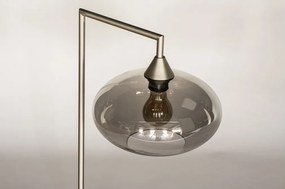 Stolní skleněná lampa Arten Steel