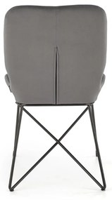 Jídelní židle Kord, šedá / černá