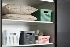 Curver Infinity Dots Úložný box 17 l šedá / 36 x 27 x 22 cm