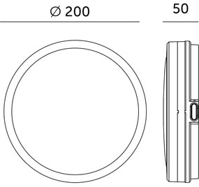 LED Koupelnové stropní svítidlo NAIROS LED/12W/230V 3000/4000/6500K IP65 bílá