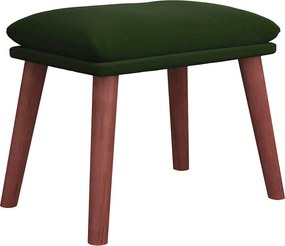 Podnožka tmavě zelená 45x29,5x35 cm samet 341470