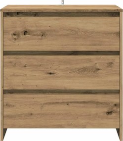 4dílný Příborník dub artisan kompozitní dřevo 3329180