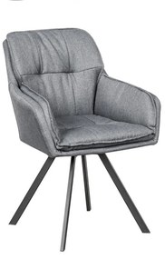 Designová židle Joe, šedá