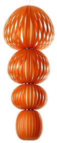 Emblematické závěsné svítidlo z dřevěné dýhy Totem  Emblematické závěsné svítidlo z dřevěné dýhy Totem Dekor: Oranžový, Průměr a výška: ø 860 mm x…