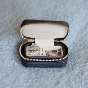Cestovní krabička na šperky Travel velvet mini černá