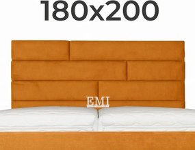 Postel čalouněná AZRA 180x200 cm s úložným prostorem