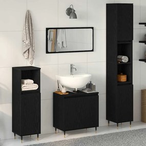 Sada koupelnového nábytku 3 ks Černý dub 30 x 30 x 190 cm 3333098