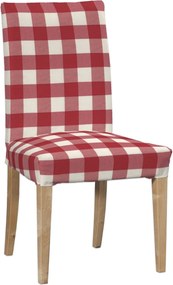Potah na židli IKEA  Henriksdal, krátký barva červená látka vzorované