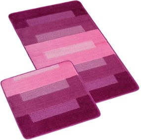 Bellatex SADA BANY 60x100 + 60x50 cm - bez výkroje Růžová,Fialová 60x100 cm 60x50 cm (SADA)