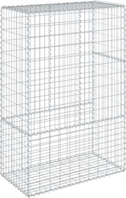 Gabionový koš s víkem 100 x 50 x 150 cm pozinkované železo 3295154