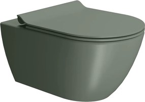 GSI GSI, PURA závěsná WC mísa, Swirlflush, 55x36 cm, agave dual-mat, 881504