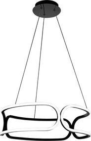 Toolight - LED závěsné svítidlo + dálkové ovládání APP790-CP TRIO BLACK, černá, OSW-07901