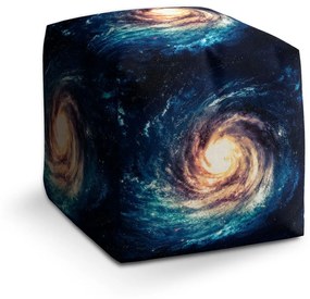 Sablio Taburet Cube Světelný vír: 40x40x40 cm