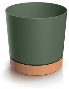 PROSPERPLAST Květináč - TUBO PM Průměr: 29,2 cm, Barva: tmavě zelená