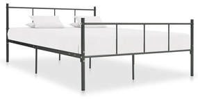 Rám postele šedý kov 160 x 200 cm,  284647 HangarStore.cz