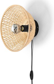 Tchibo - Nástěnná lampa s bambusovým stínítkem