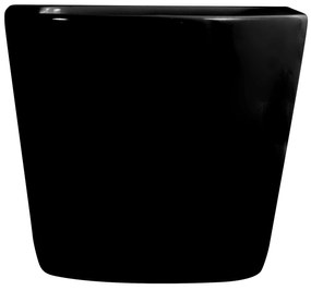 CERANO - Keramický závěsný bidet Fizo - černá lesklá - 36x37x49 cm