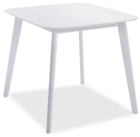 SIGNAL Jídelní stůl - SIGMA, 80x80, matná bílá
