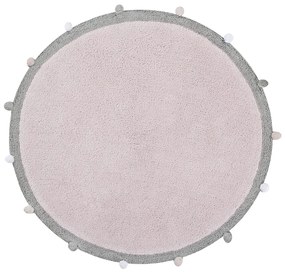 Lorena Canals koberce Pro zvířata: Pratelný koberec Bubbly Soft Pink - 120x120 (průměr) kruh cm