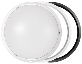 LED přisazené svítidlo, kruhově černá / bílá 14W teplá b. 71538