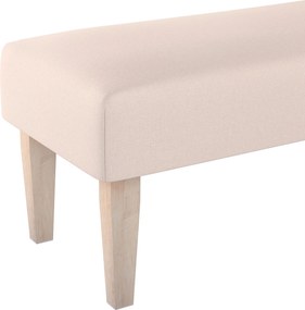 Dlouhá lavička 100x40cm barva růžová látka pletený vzor