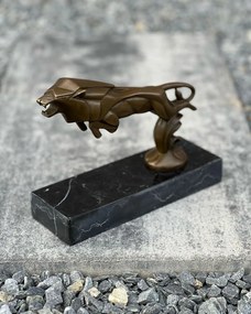 Bronzová socha - LEV ART DECO