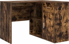 Rohový psací stůl se zásuvkou Kouřový dub 102 x 88 x 75 cm 3337277