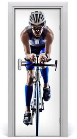 Fototapeta samolepící na dveře sport cyklista 85x205 cm