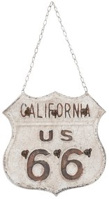 Nástěnný plechový věšák California - 27*3*27 cm