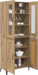 Vysoký bufet Artisanový dub 69,5 x 34 x 180 cm Kompozitní dřevo 3403581