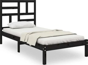 vidaXL Rám postele masivní dřevo 90 x 200 cm [3105939] Barva: Bílá