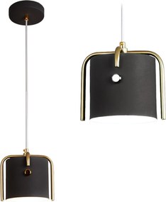 Toolight Toolight, Stropní svítidlo APP934-1CP Elegent Black, černá-zlatá, OSW-03233