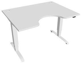 Hobis Motion Elektr. nastavitelný stůl 120x90 - HOBIS ERGO MOTION MSE 3 1200 Dekor stolové desky: bílá, Barva kovové podnože: bílá
