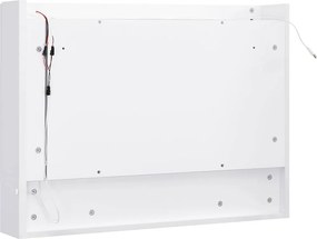 LED koupelnová zrcadlová skříňka bílá 80 x 15 x 60 cm MDF 323604