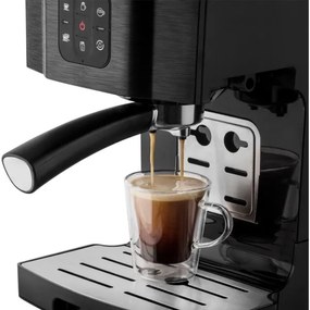 Sencor - Pákový kávovar espresso 1450W/230V černá/matný chrom